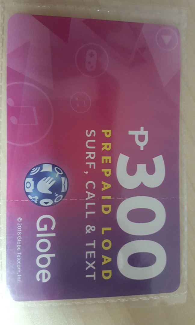 Globe load worth 300, Tickets & Vouchers, Store Credits on Carousell
