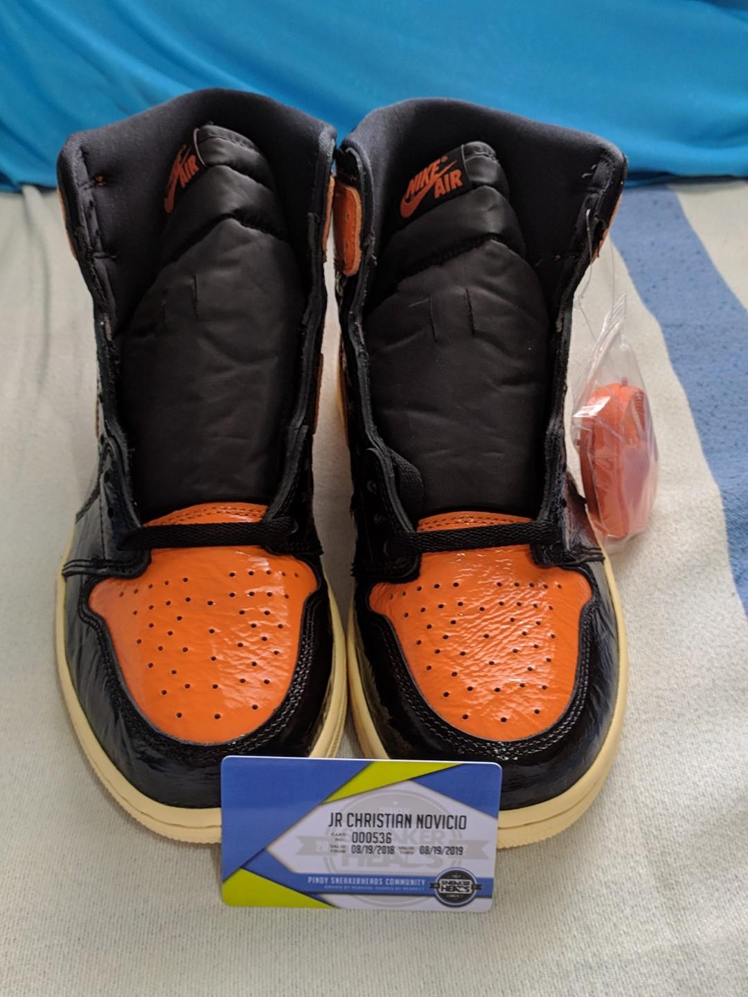 Nike Air Jordan 1 Shattered Backboard, Men's Fashion, Footwear ...