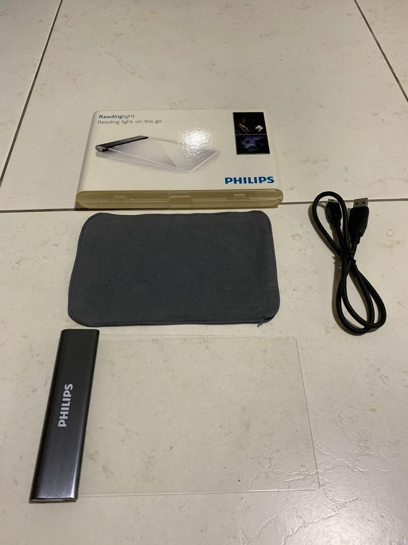 Philips rechargeable LED reading book light, Furniture & Home Living ...