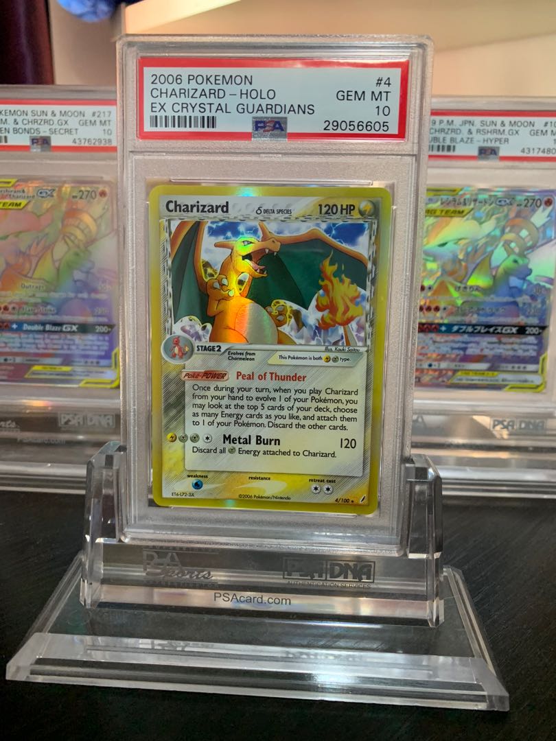 POKEMON EX CRYSTAL GUARDIANS HOLO CHARIZARD 4/100 GEM MINT, Hobbies ...