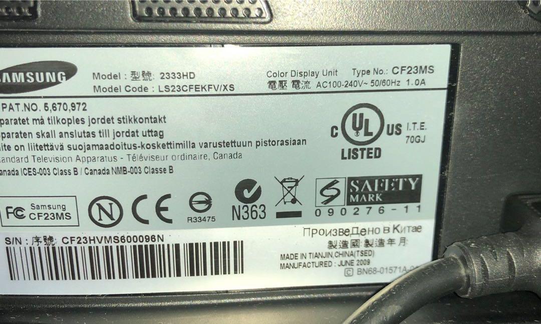 Samsung 23 inch LCD TV, TV & Home Appliances, TV & Entertainment, TV on ...