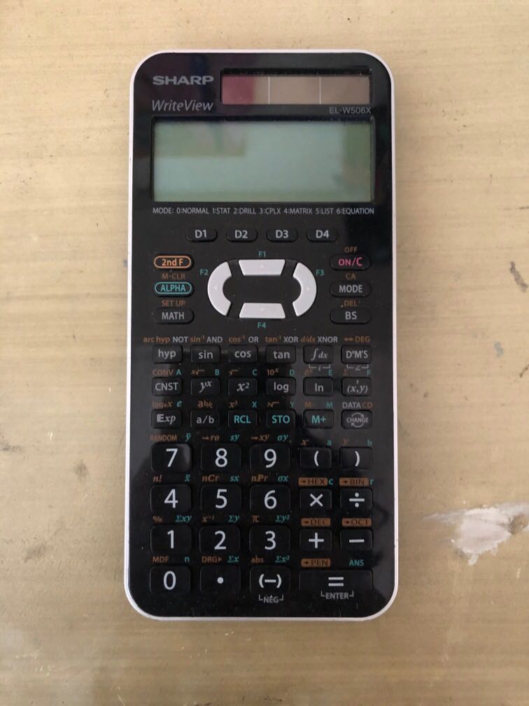Sharp EL-W506X scientific calculator, Computers & Tech, Office ...