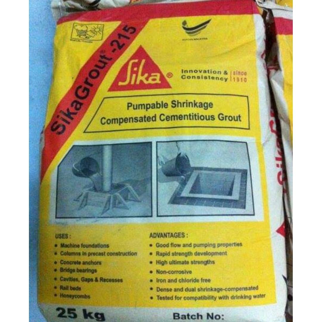 Sika grout 212 or Sikagrout 215, Commercial & Industrial, Construction ...