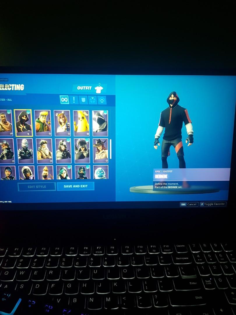 Stacked Fortnite account(Glow skin,Ikonik, Video Gaming, Gaming ...