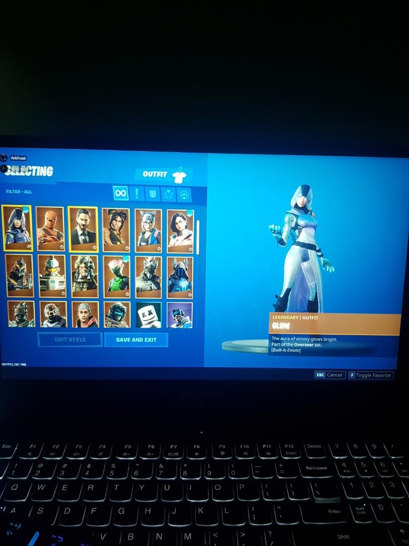 Stacked Fortnite account(Glow skin,Ikonik, Video Gaming, Gaming ...
