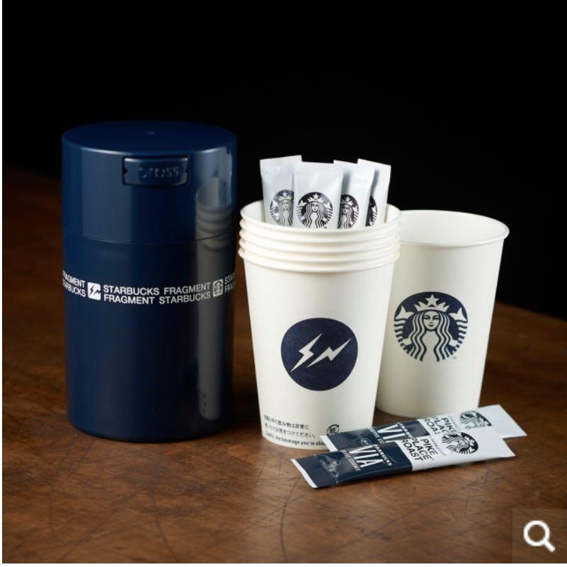 Starbucks Fragment coffee cups plus canister, Hobbies & Toys ...