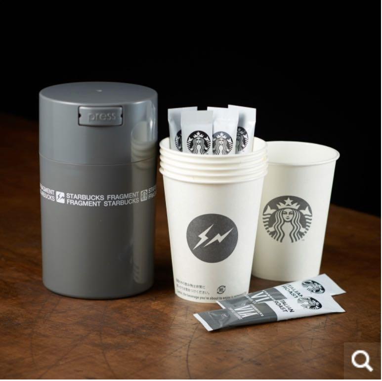 Starbucks Fragment coffee cups plus canister, Hobbies & Toys ...