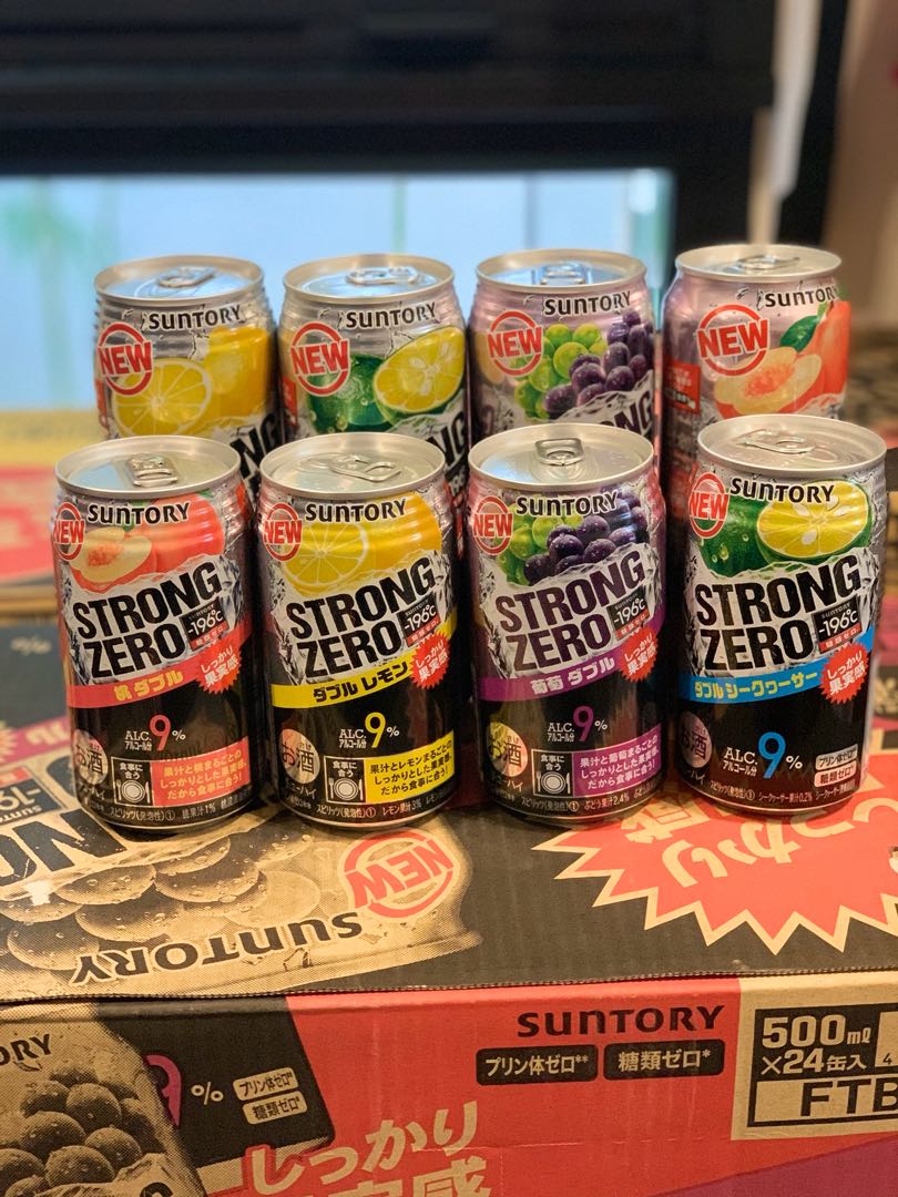 Suntory Strong Zero 9% Alcohol Imported from Japan, Food & Drinks ...
