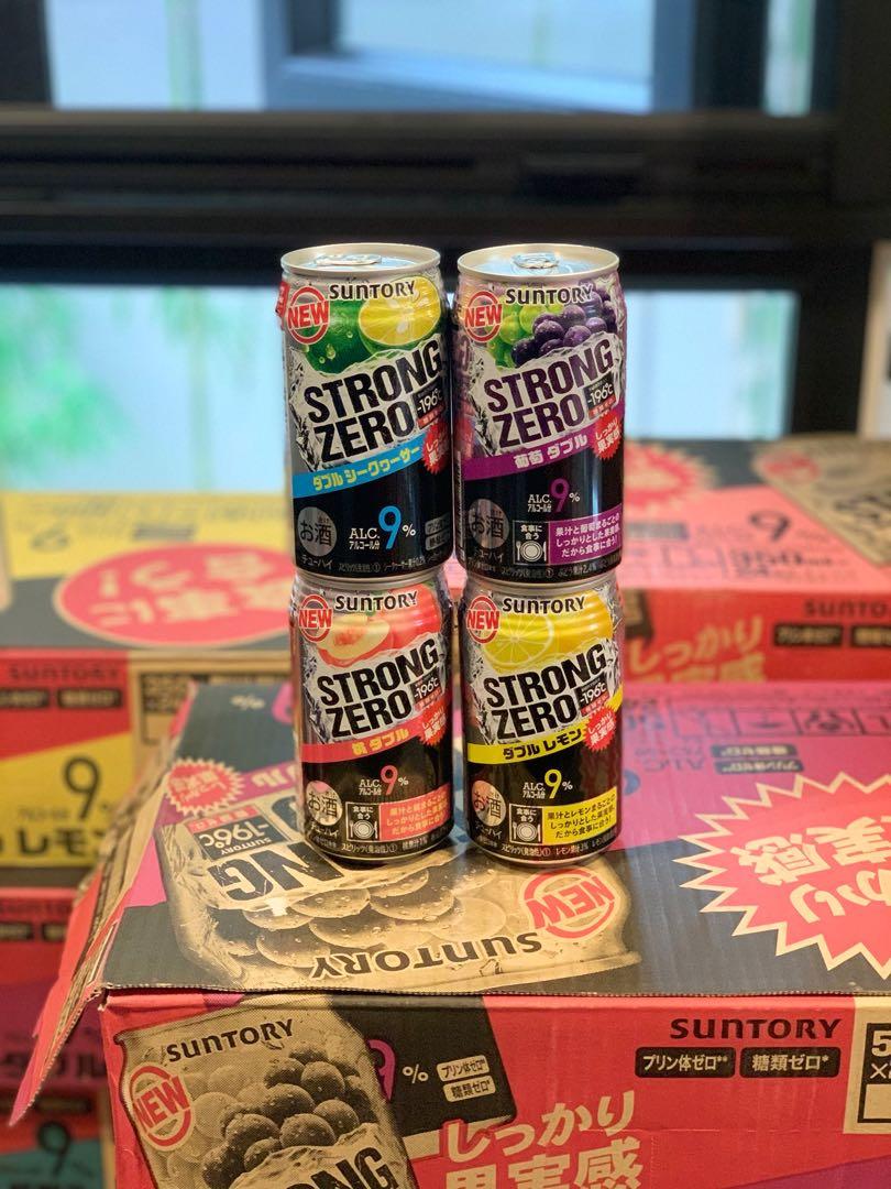 Suntory Strong Zero 9% Alcohol Imported from Japan, Food & Drinks ...