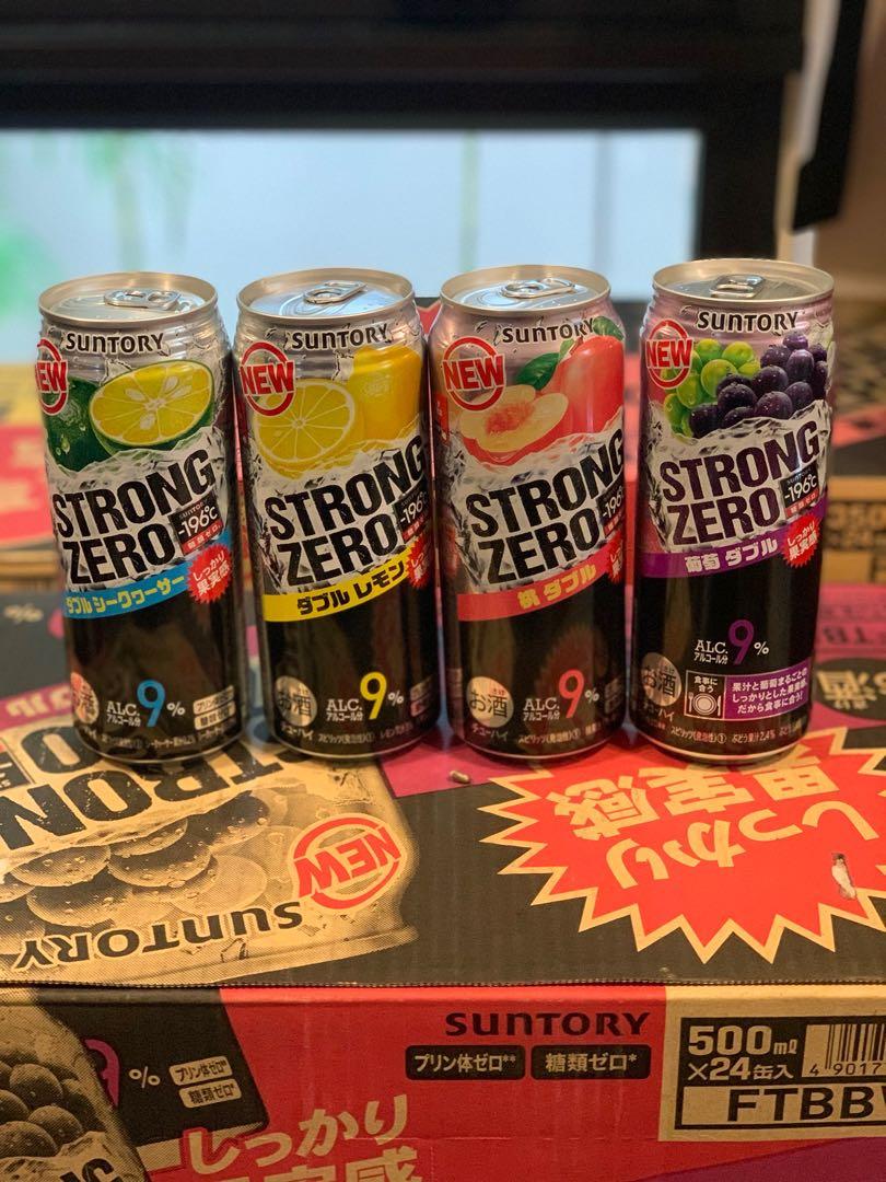 Suntory Strong Zero 9% Alcohol Imported from Japan, Food & Drinks ...