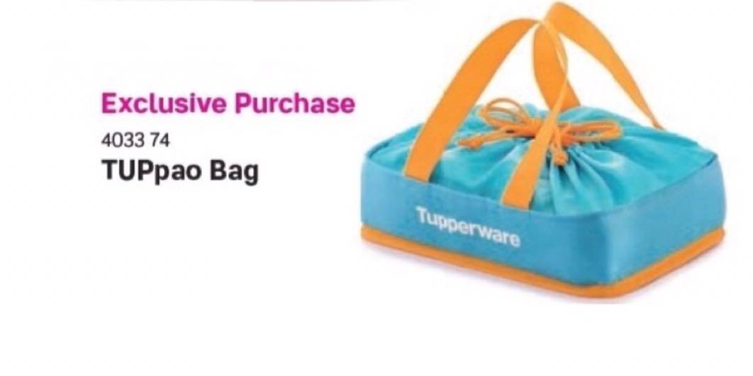 Tupperware Reheatable Divided Lunch Box with TUPpao Bag, Furniture ...