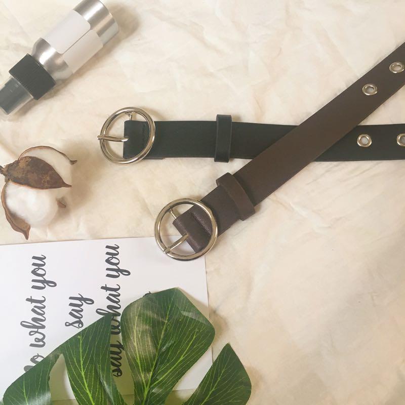 ulzzang retro metal holes belt, Women's Fashion, Accessories, Belts on ...