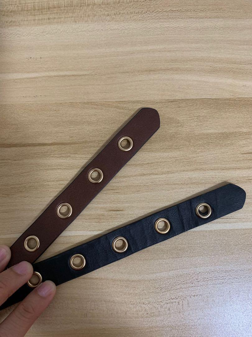 ulzzang retro metal holes belt, Women's Fashion, Accessories, Belts on ...