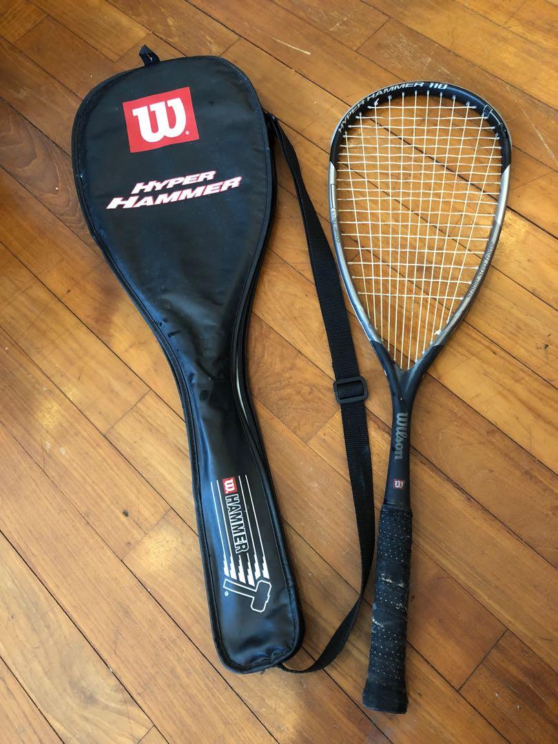 Wilson Squash Racket hyper hammer 110, Sports Equipment, Sports & Games ...