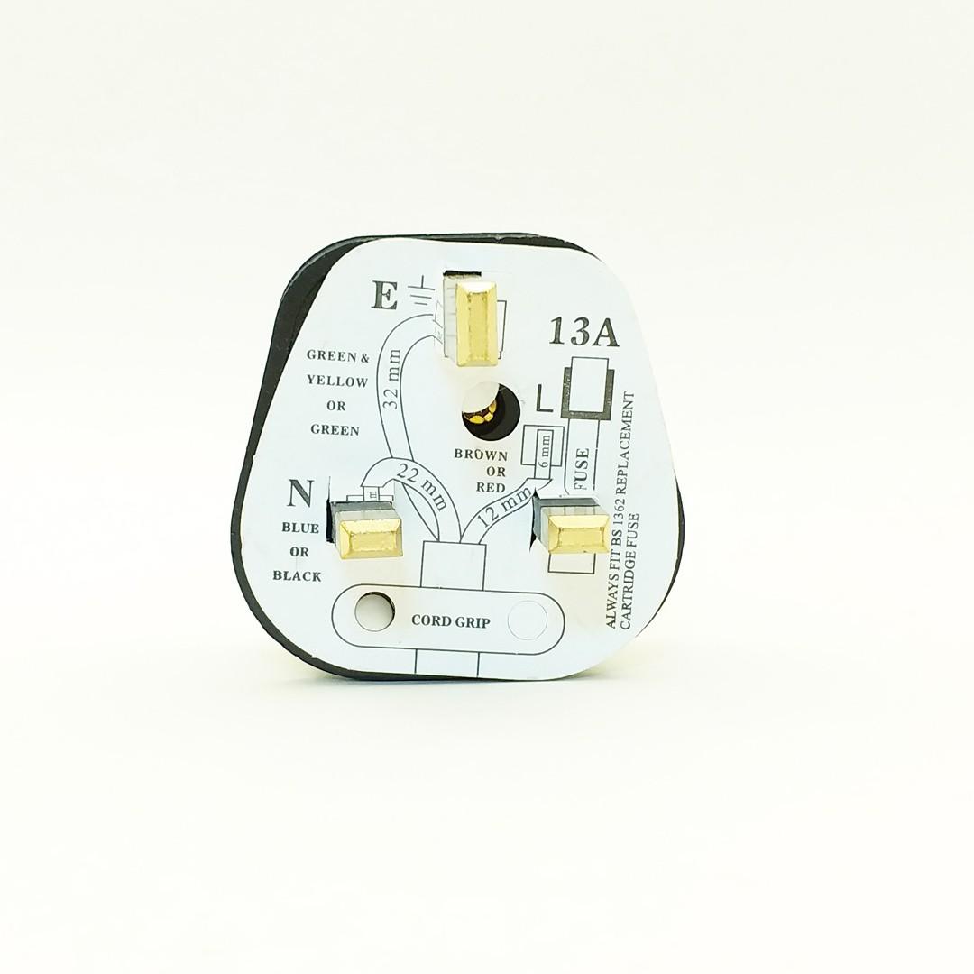 13A三方腳插頭 3-rectangular-pin 13A plugs, 家庭電器, 轉插器及插頭 - Carousell