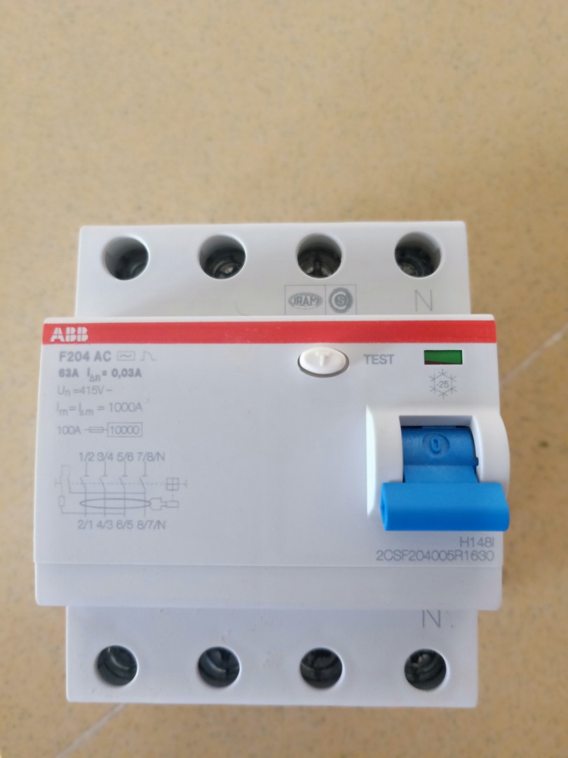 ABB 63A 4pole ELCB (30mA), Everything Else on Carousell