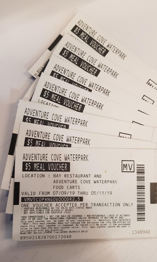 Adventure Cove WaterPark Tickets, Tickets & Vouchers, Local Attractions ...