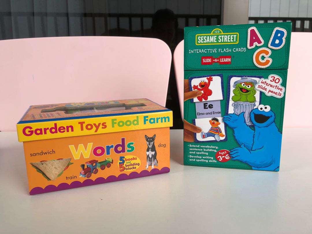 Alphabet flash cards and picture vocabulary books, Hobbies & Toys ...