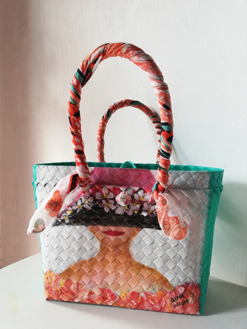 Bayong (Hand-painted), Women's Fashion, Bags & Wallets, Beach Bags on ...