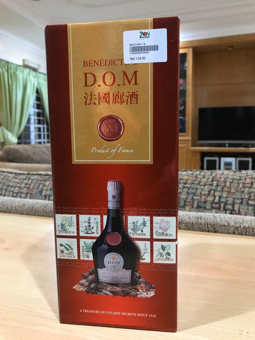 Benedictine D.O.M (DOM) 1 liters, Food & Drinks, Beverages on Carousell