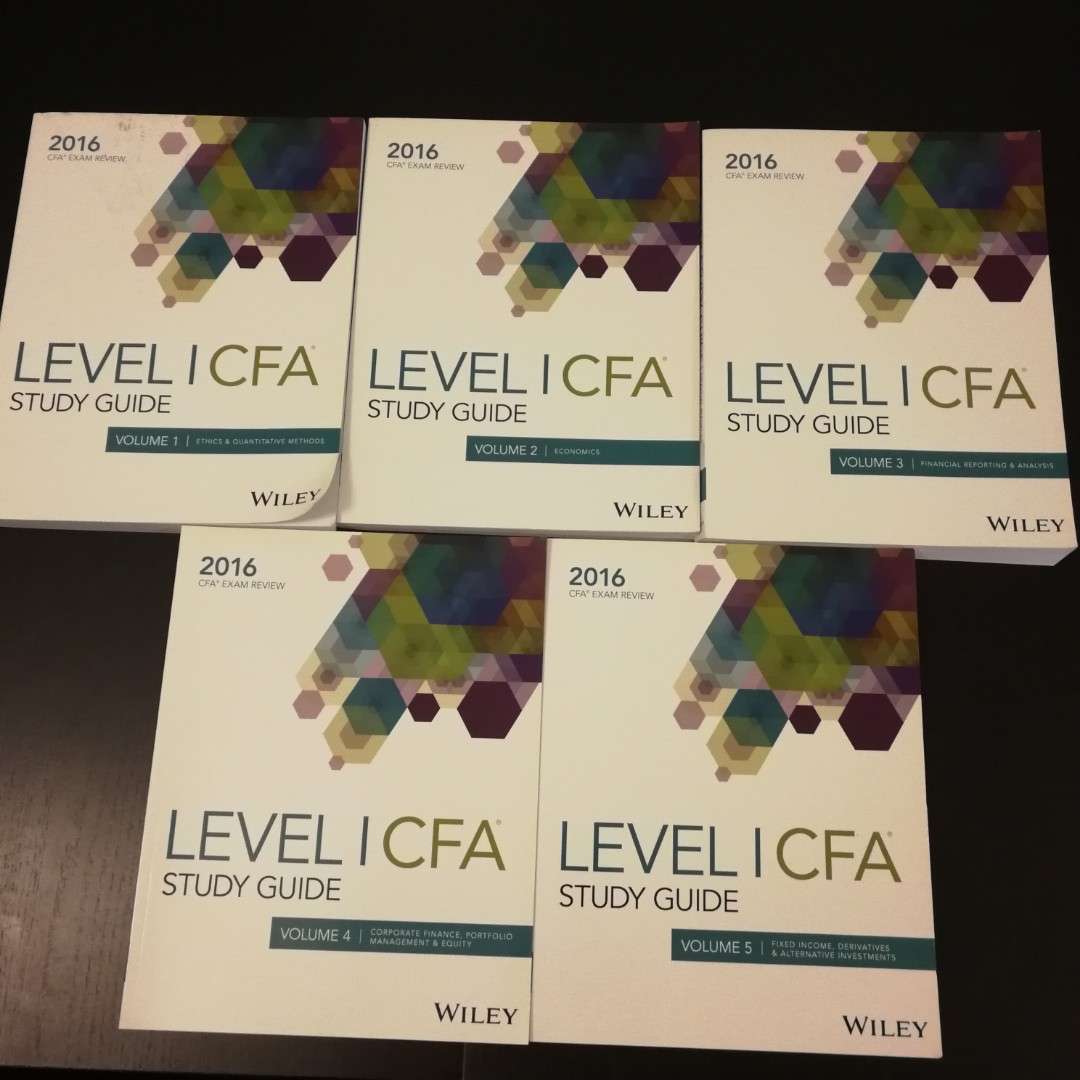 CFA Level 1 Wiley study guide, volume1-5, Hobbies & Toys, Books ...