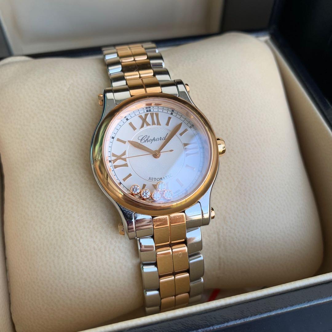 Chopard Happy Sport automatic with dancing diamonds, Luxury, Watches on ...
