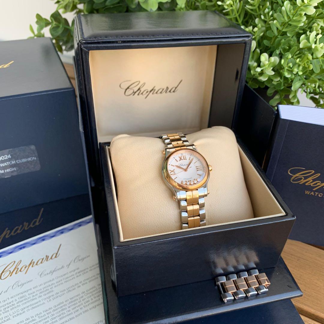 Chopard Happy Sport automatic with dancing diamonds, Luxury, Watches on ...