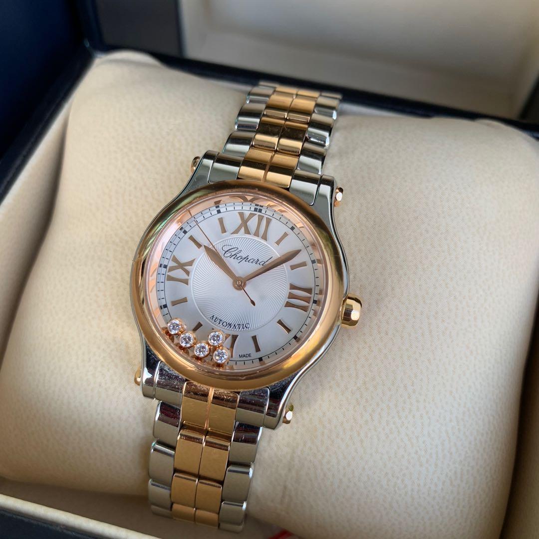 Chopard Happy Sport automatic with dancing diamonds, Luxury, Watches on ...