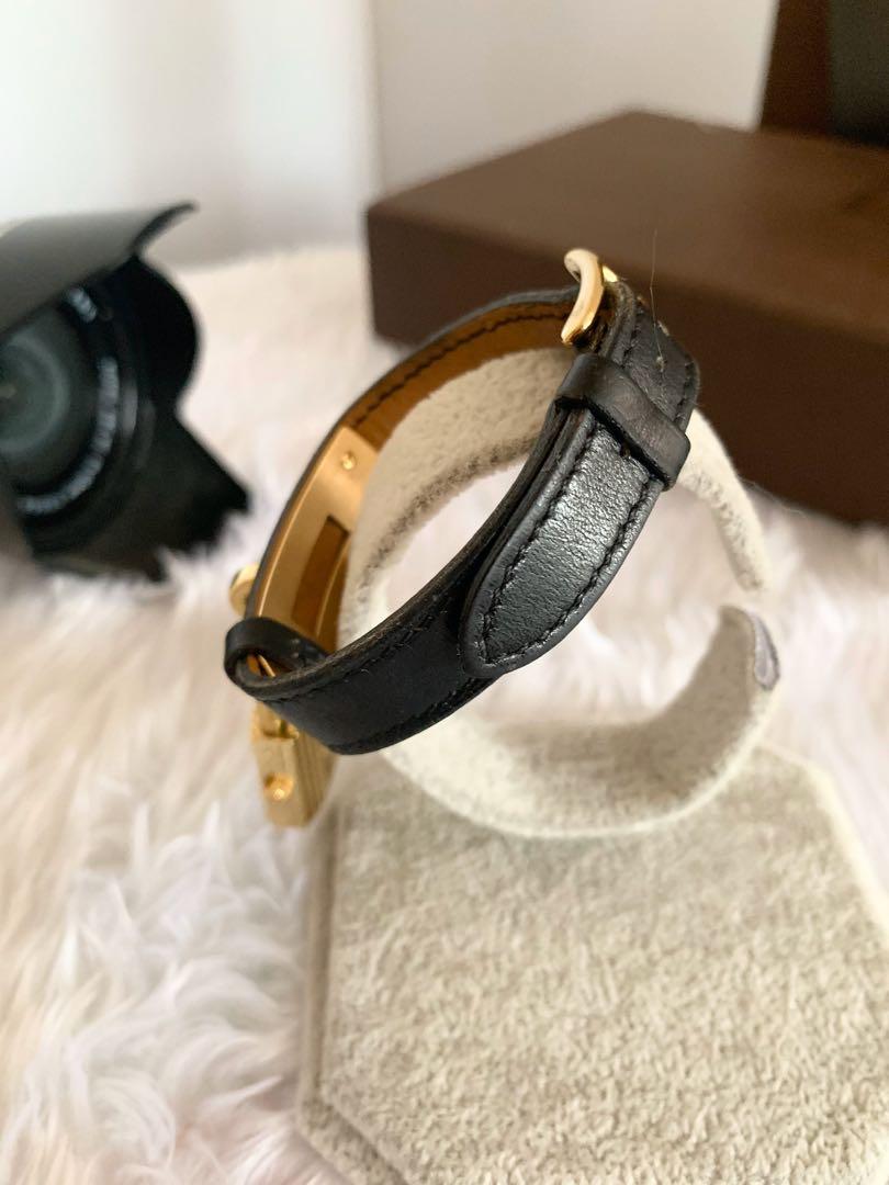 Hermes kelly watch black leather strap, Women's Fashion, Watches ...