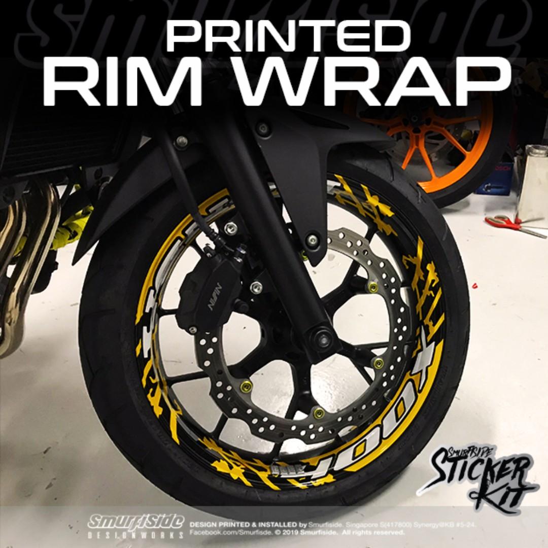 HONDA CB400X FULL PRINTED RIM WRAP, Motorcycles, Motorcycle Accessories ...