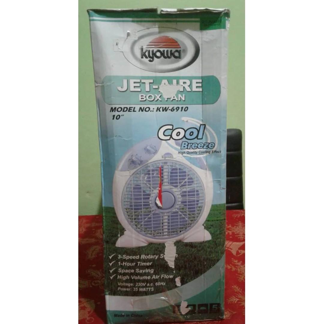 Kyowa Jet-Aire Box Fan, Furniture & Home Living, Lighting & Fans, Fans ...