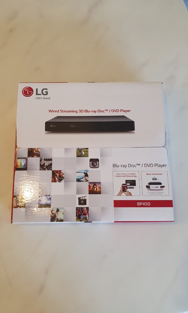 LG Blu-ray Player BP450, TV & Home Appliances, TV & Entertainment ...