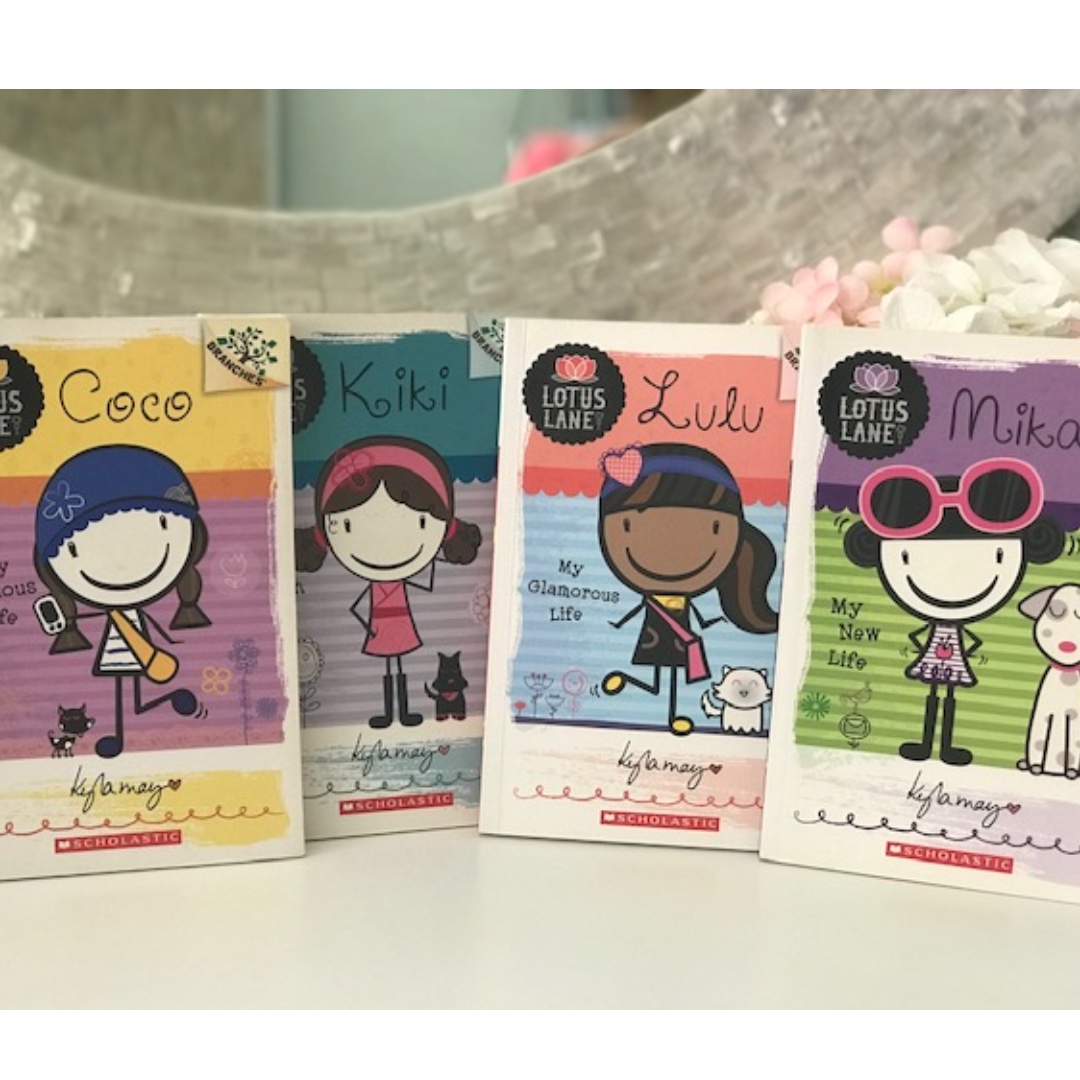 Lotus Lane Books (Kiki, Coco, Lulu, Mika) 4 pcs original, Hobbies ...
