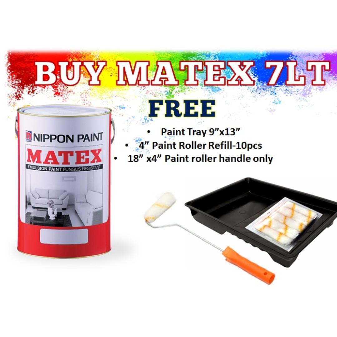 NIPPON MATEX/ BERGER white paint 7lt and 20lts/ Interior Wall Paint ...