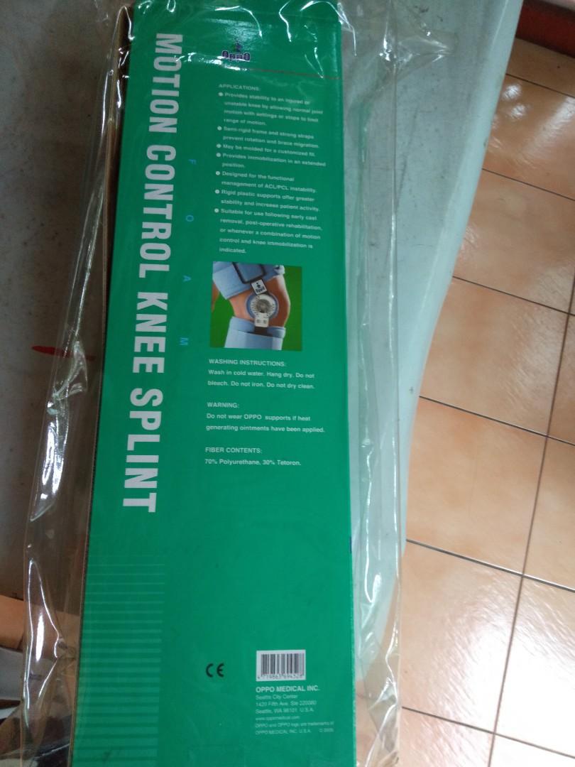 Ortopedic motion Control knee splint, Health & Nutrition, Assistive ...