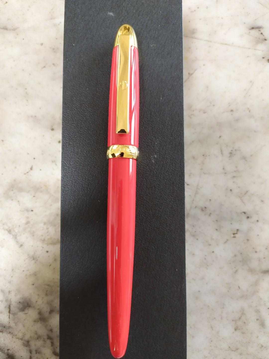 Paris Alain Delon Red Fountain Pen, Furniture & Home Living, Home Decor ...