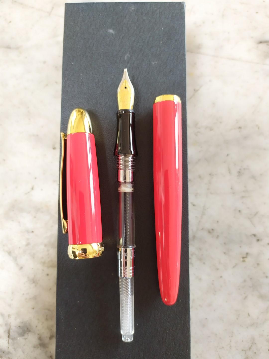 Paris Alain Delon Red Fountain Pen, Furniture & Home Living, Home Decor ...
