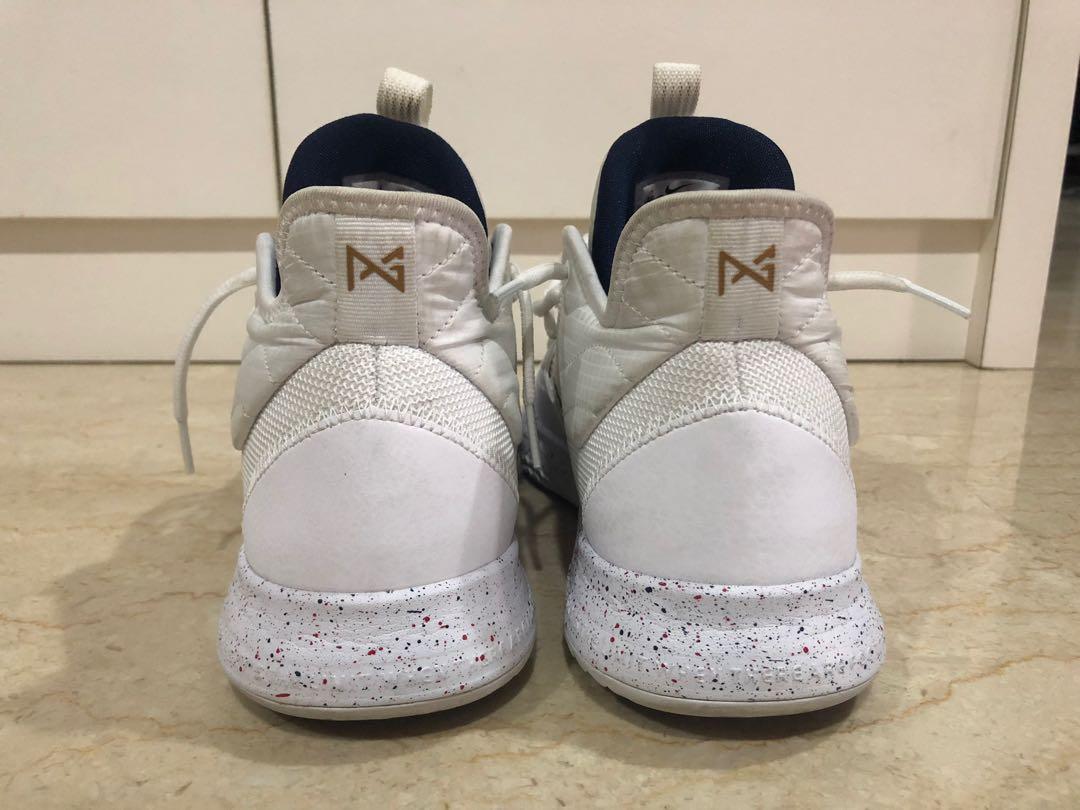 PG3 - White/Metallic Gold, Women's Fashion, Footwear, Sneakers on Carousell