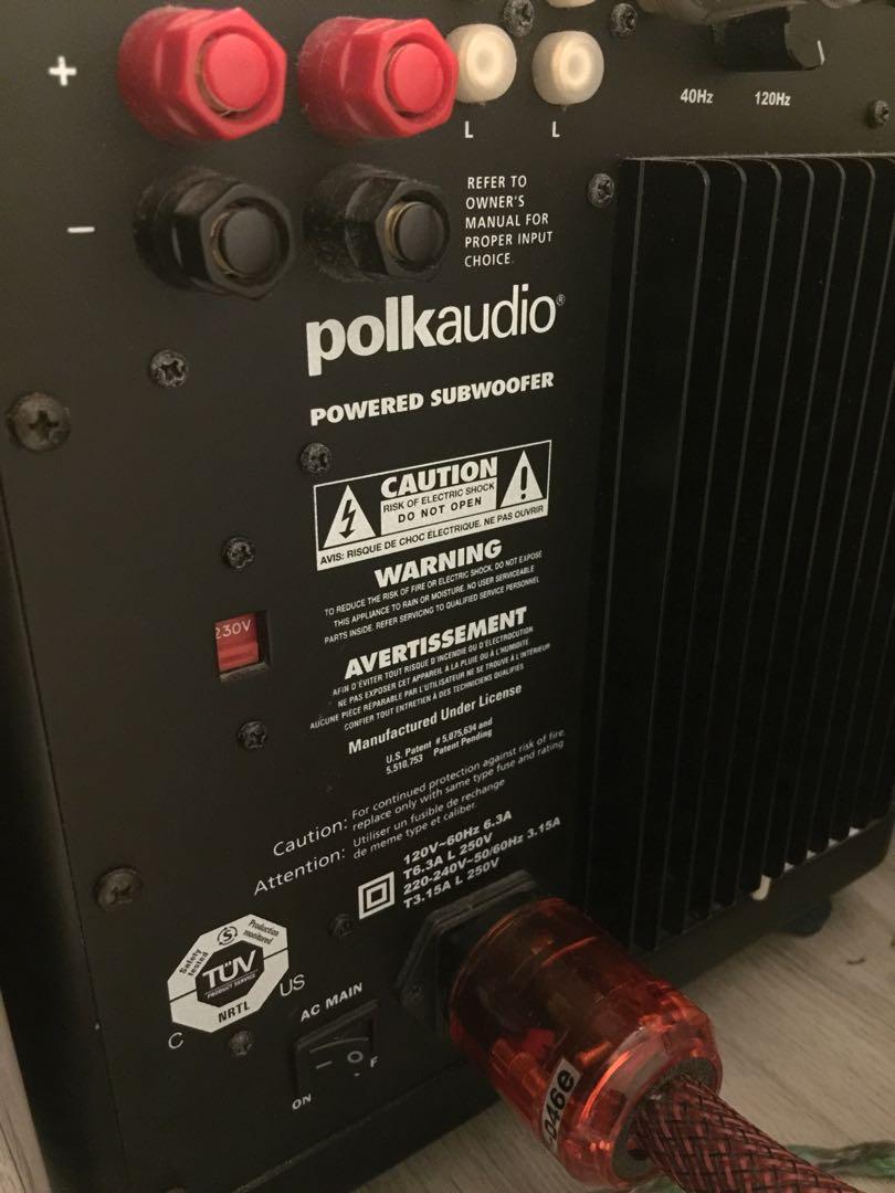 polk audio dsw micropro 1000, 音響器材, 可攜式音響設備 - Carousell