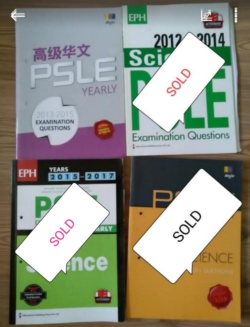 PSLE PAST YEAR PAPERS SCIENCE & HigherChinese 2014, Hobbies & Toys ...