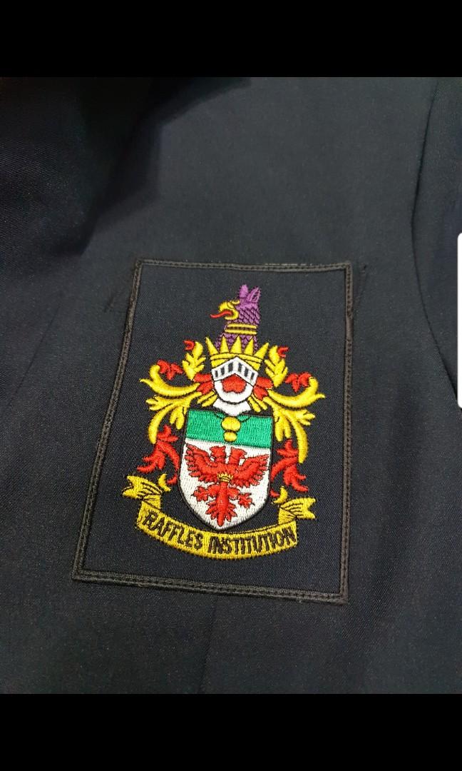 Raffles Blazer Uniform, Men's Fashion, Clothes, Tops on Carousell