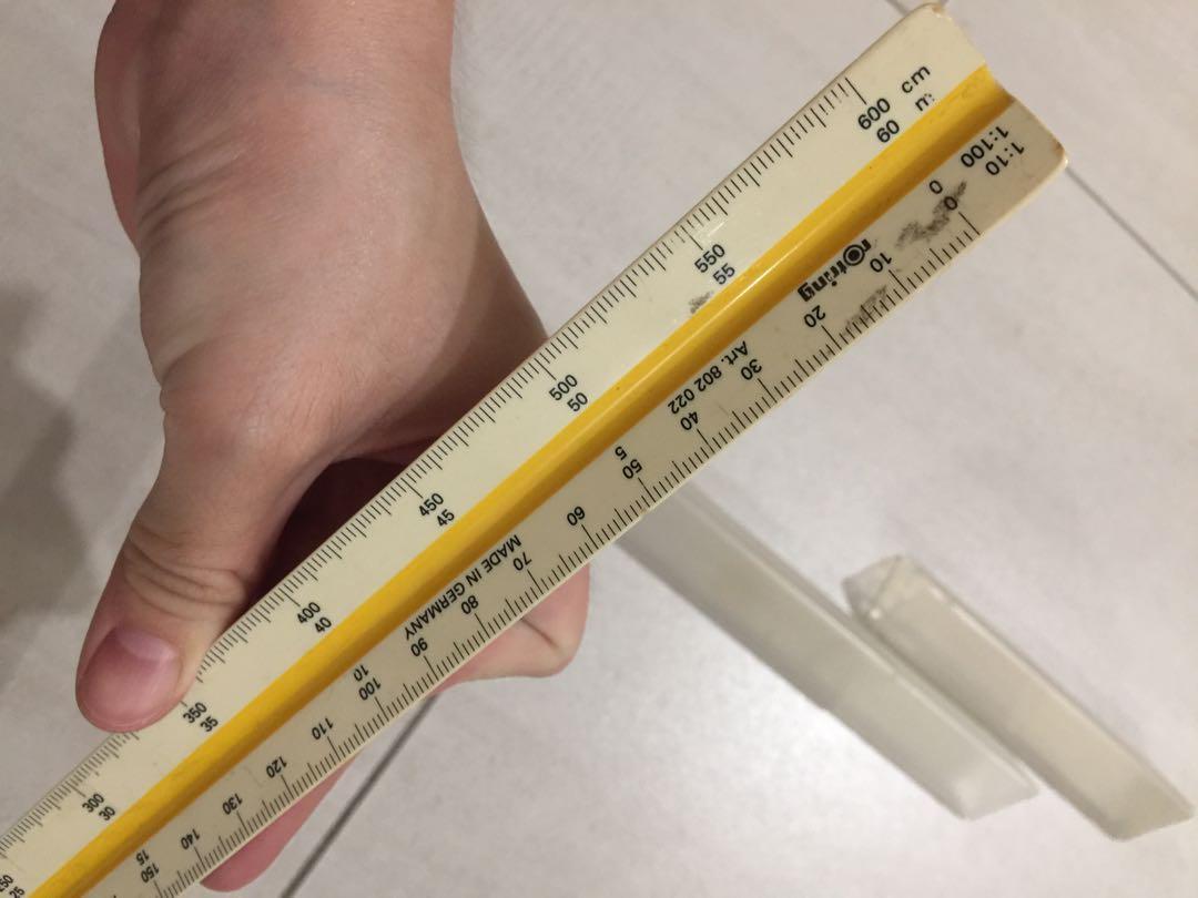 Rotring Triangle Scale Ruler, Hobbies & Toys, Stationary & Craft, Craft ...
