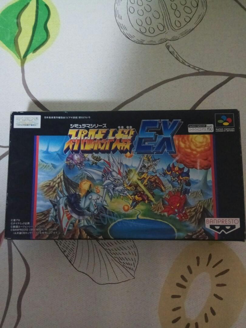 SFC 超級任天堂遊戲 超級機械人大戰EX 日版, 電子遊戲, 電子遊戲, Nintendo 任天堂 - Carousell