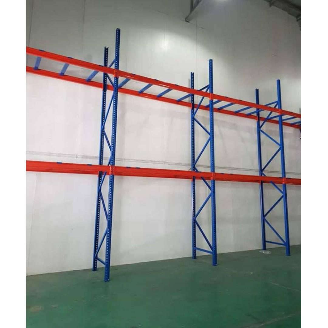 Steel Pallet Rack - Heavy Duty Warehouse Storage Display, Furniture ...