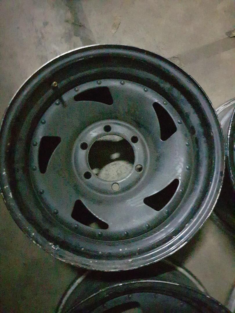 Steel rims for pickup truck suv and hi ace van. Can be use on toyota hi ...