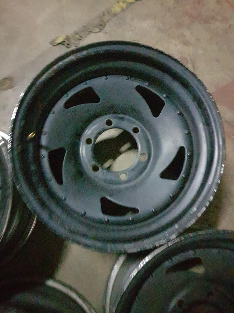 Steel rims for pickup truck suv and hi ace van. Can be use on toyota hi ...