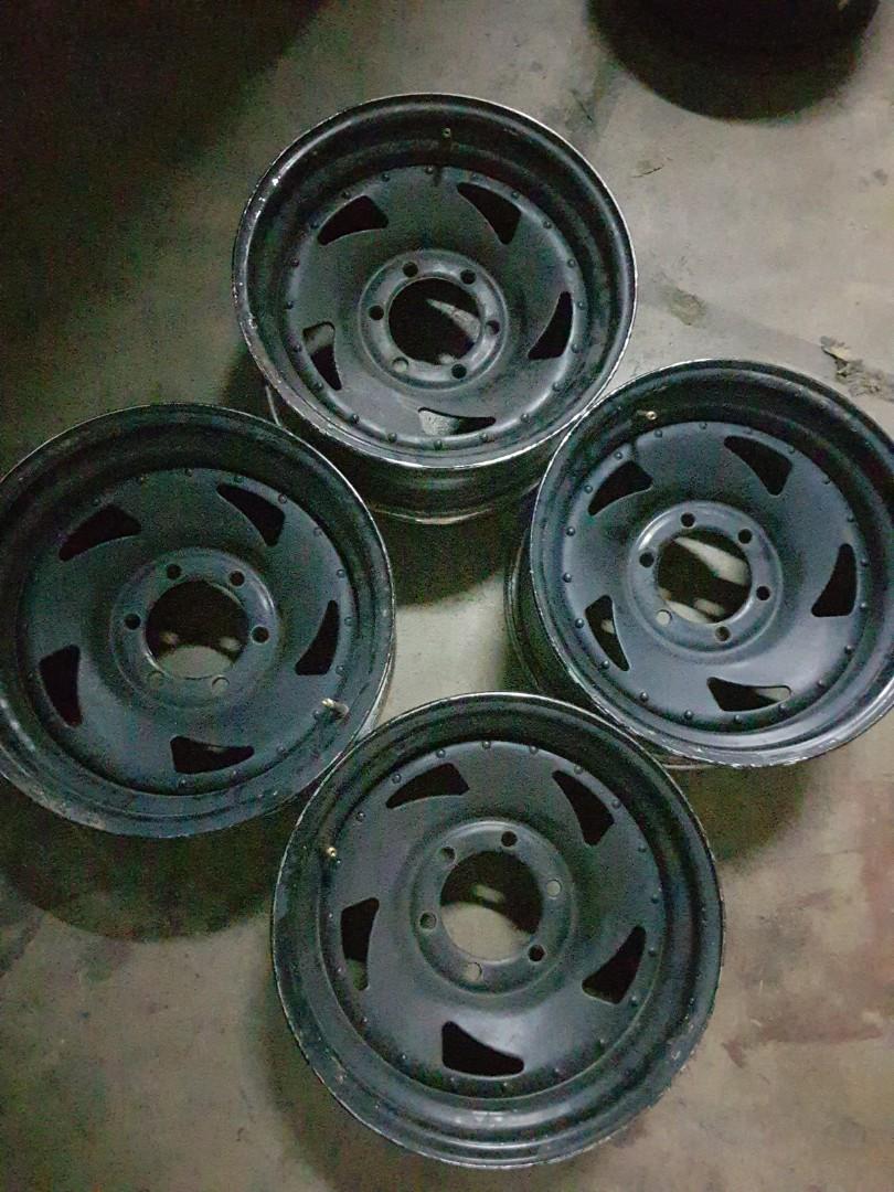 Steel rims for pickup truck suv and hi ace van. Can be use on toyota hi ...