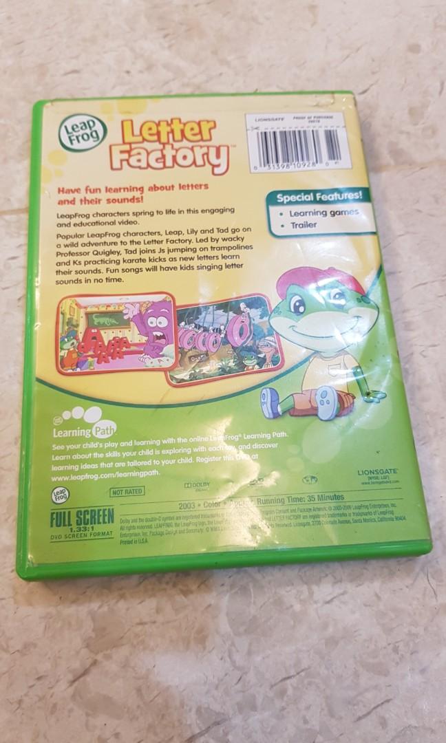 To bless: Leapfrog Letter factory DVD, Hobbies & Toys, Toys & Games on ...