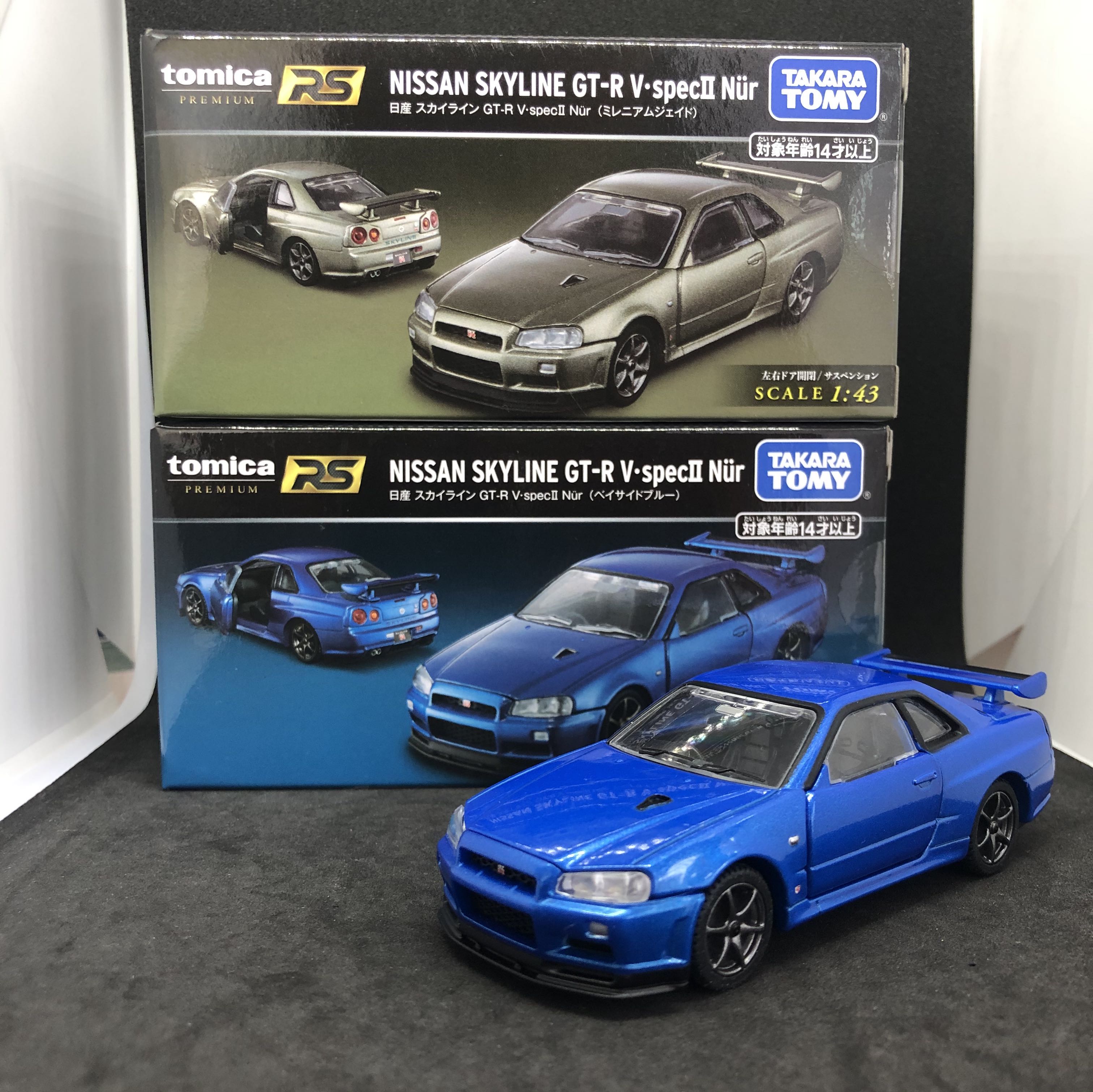 Tomica TOMY PREMIUM RS 1:43 NISSAN SKYLINE GTR R34, 興趣及遊戲, 玩具 & 遊戲類 - Carousell