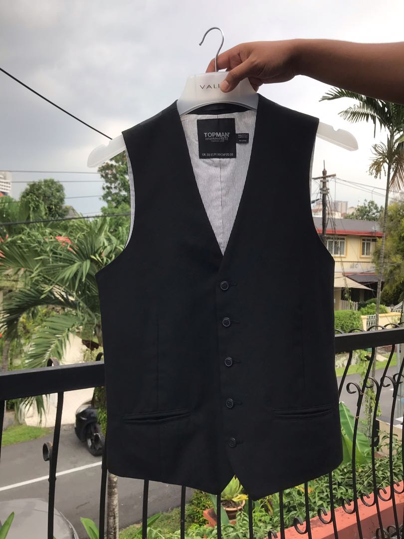 Topman Vest, Men's Fashion, Tops & Sets, Vests on Carousell